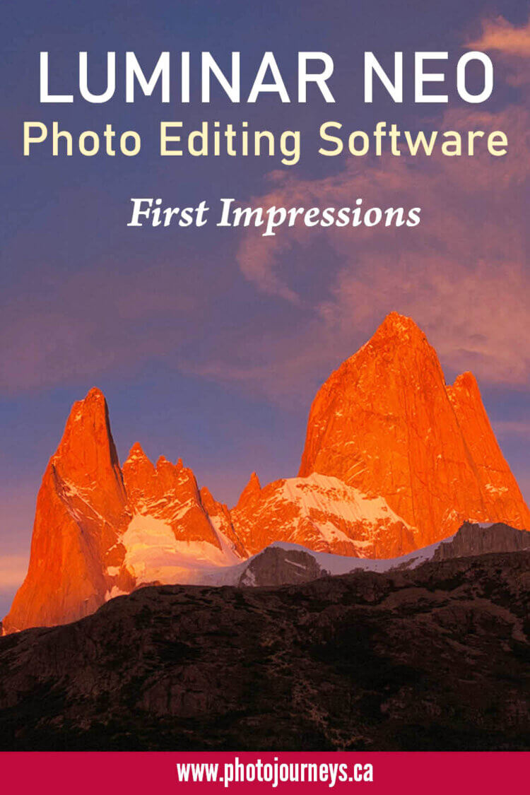 Luminar Neo Photo Editing Software – First Impressions | Photo Journeys